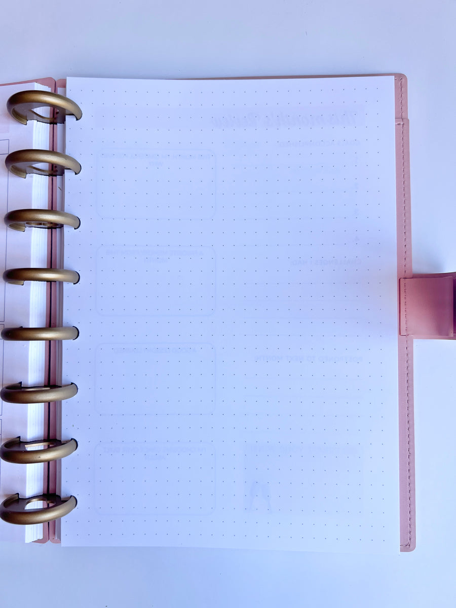 Undated Weekly and Monthly A5 Discbound Planner Removable Pages – The ...