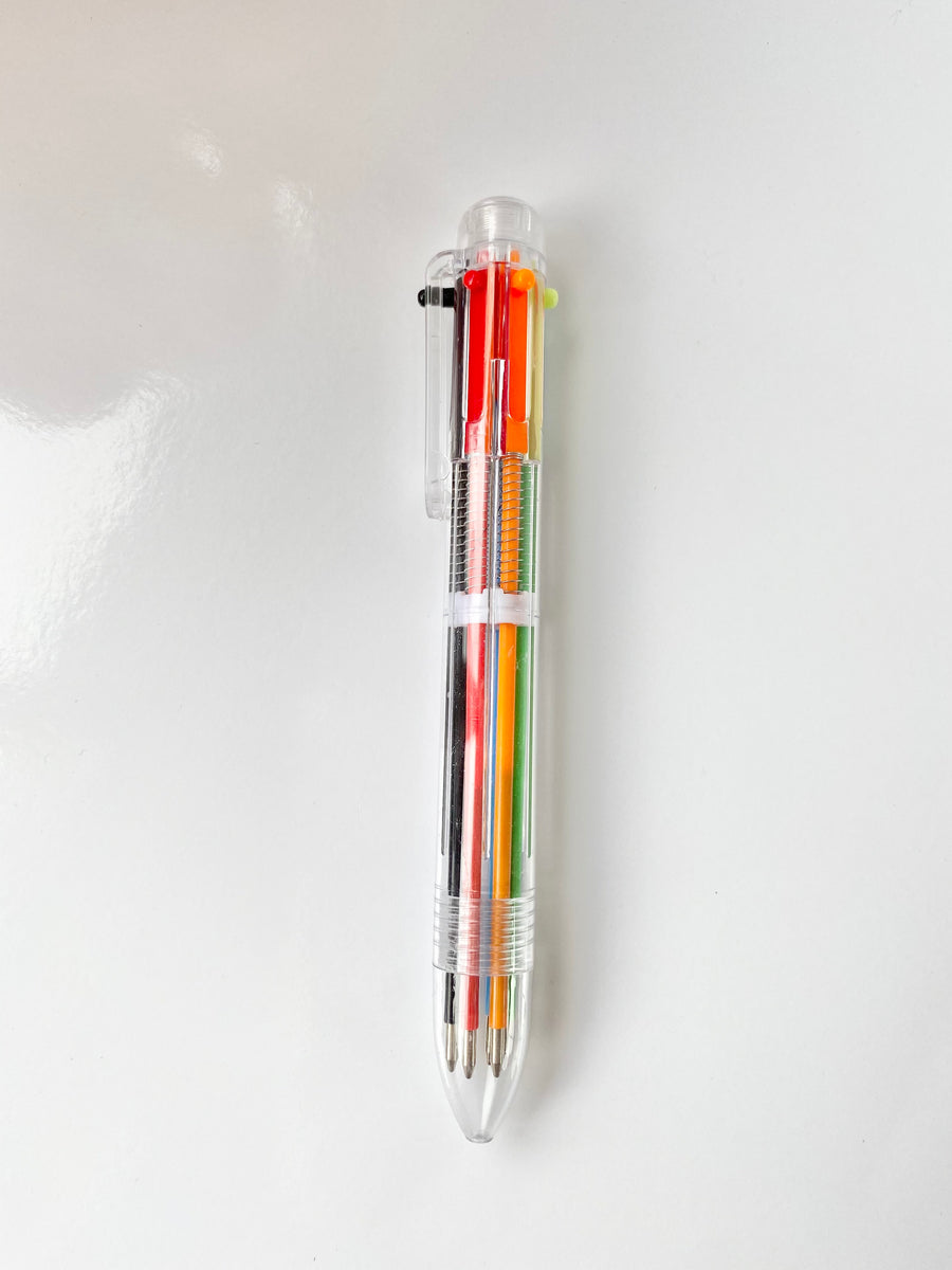Multicolored Pen Amazon.com : 100 Pcs 6 In 1 Multicolor Ballpoint Pen