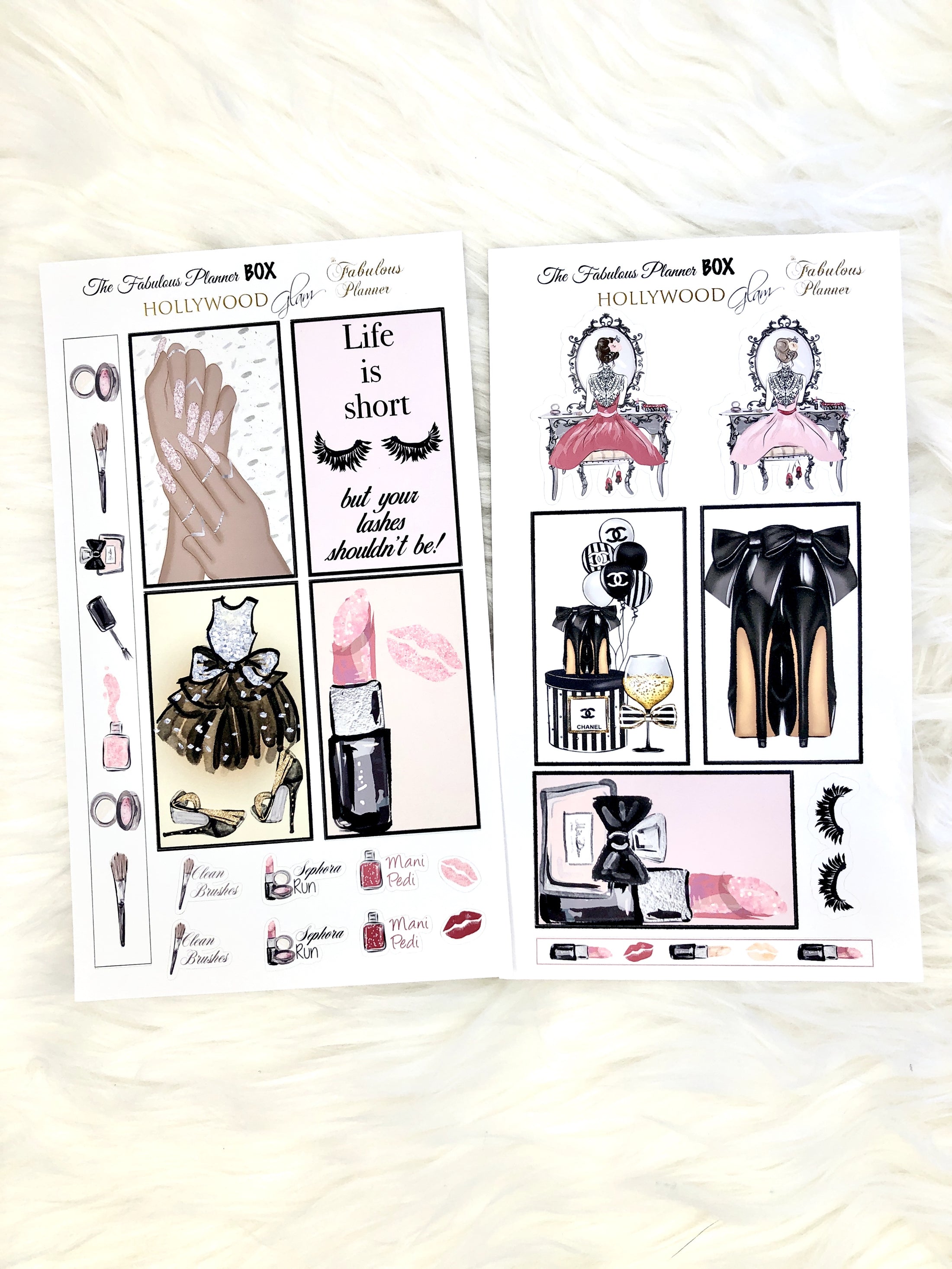 Hollywood Glam Matte Stickers - 2 Sheets – The Fabulous Planner