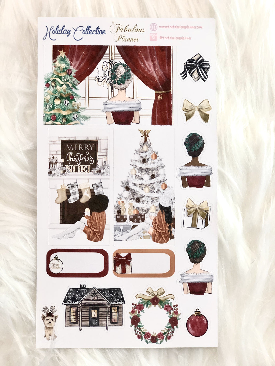 Holiday Christmas Matte Stickers - 2 Sheets – The Fabulous Planner