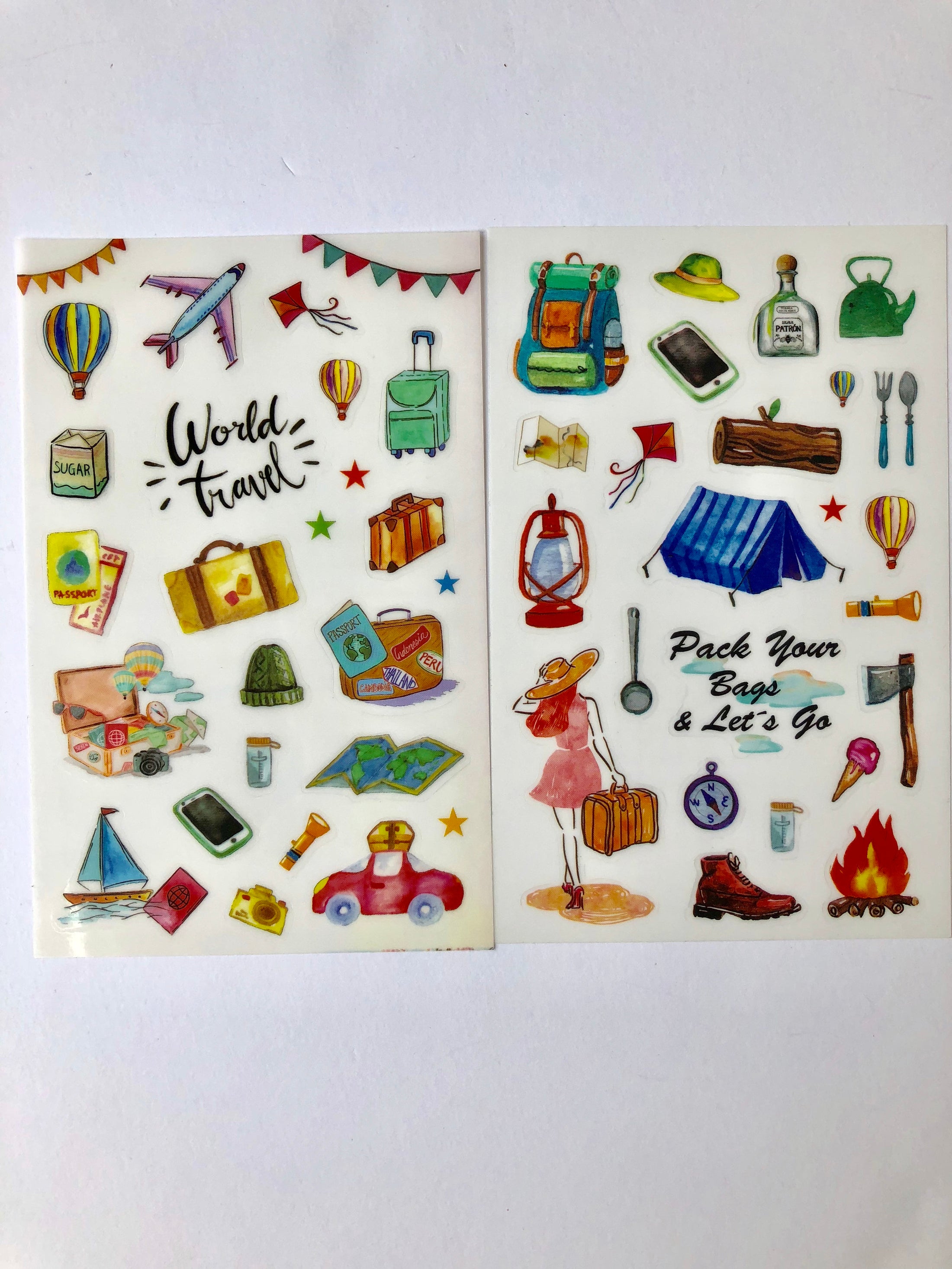 Set of 6 Travel Stickers – The Fabulous Planner